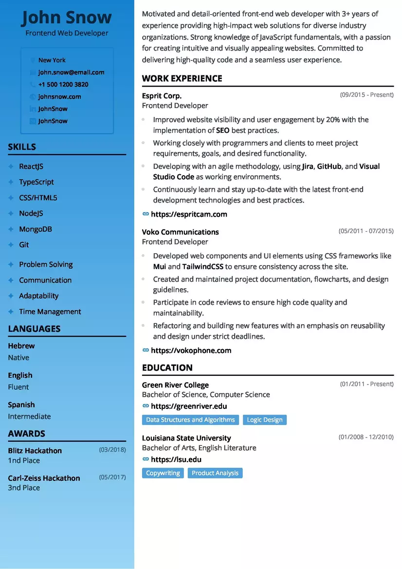 Tips-Driven CV Builder Guided By The Experts | TivlotCV